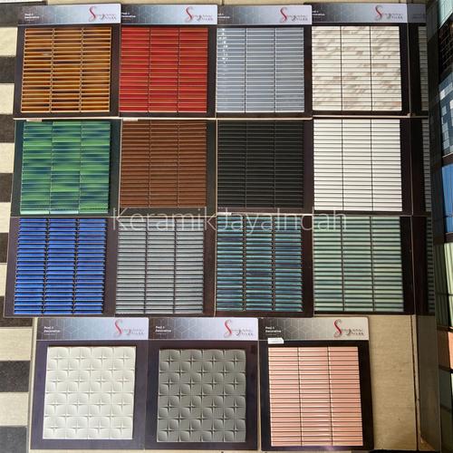 Jual SINGRES SINGRESS KITKAT KIT KAT LONG POTTERY STRIP MOZAIC MOZAIK ...