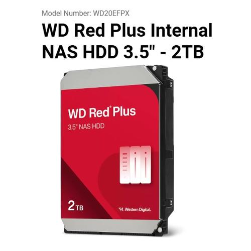 Jual WD Red Plus Internal NAS HDD 3.5" - Red Plus 2T - Jakarta Timur ...