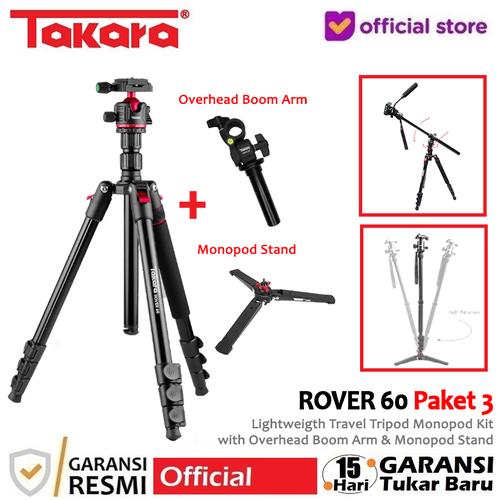 Promo Takara ROVER 60 Compact 2 in 1 Traveller Tripod Monopod Kit Cicil ...