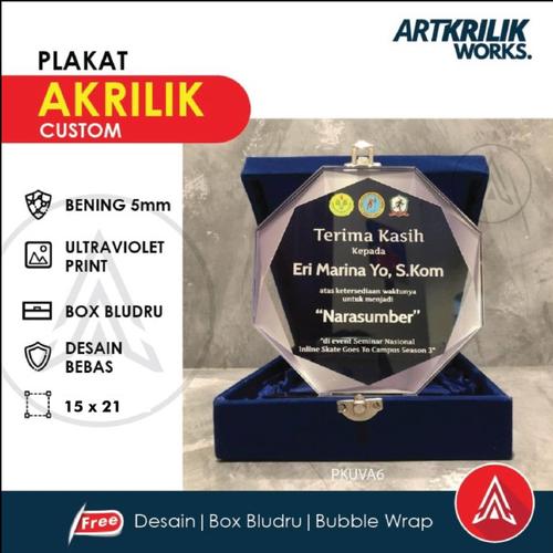 Jual PLAKAT AKRILIK TROPHY WISUDA CUSTOM UKURAN A5 CEPAT BAGUS DAN ...