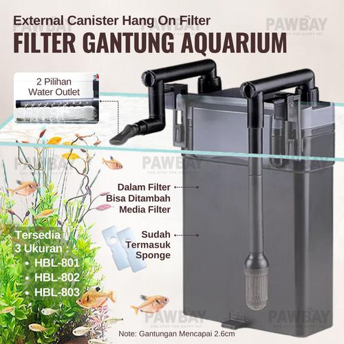 Jual Canister External Filter Gantung Aquarium Hanging Hang On Hangon ...