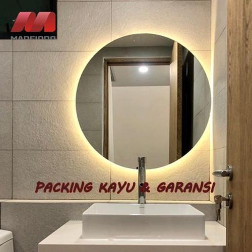 Jual Cermin Led Aesthetic Cermin Bulat Gantung Dinding Tempel D35 Polos ...