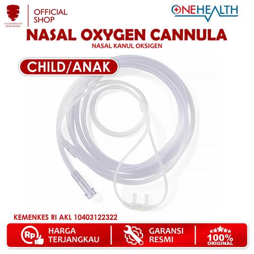 Jual Nasal Oxygen Cannula Child Onehealth Selang Nasal Oksigen Kanul ...