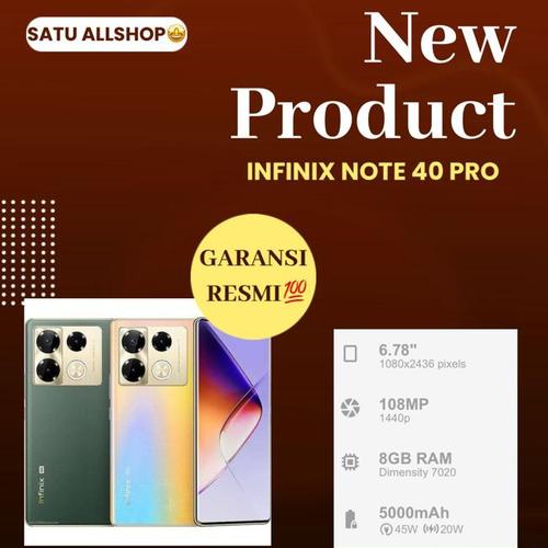 Jual infinix note 40 pro 8/256gb garansi resmi - Kota Depok ...
