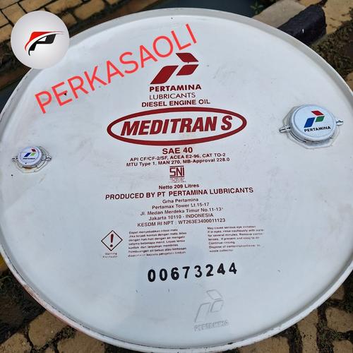 Jual Oli Mesin Diesel Pertamina Drum Meditran S40 SAE40 isi 209 liter ...