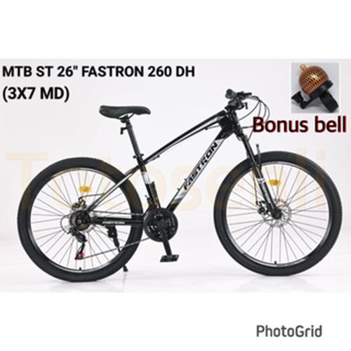 Jual sepeda gunung MTB FASTRON 260 DH ukuran 26 inch rem cakram 21speed ...