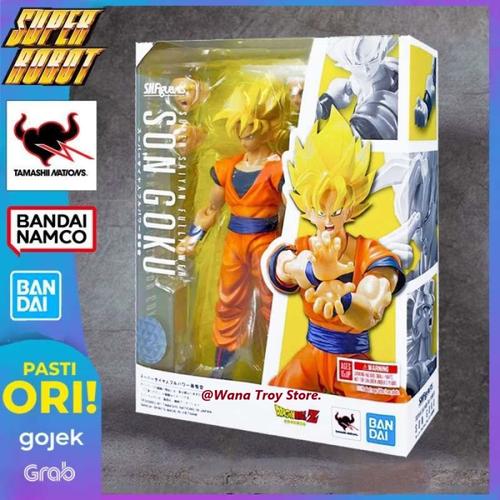 Jual Dragon Ball Original BANDAI SHF Son Goku Super Saiyan 1 Full Power Movable Action Figure ...