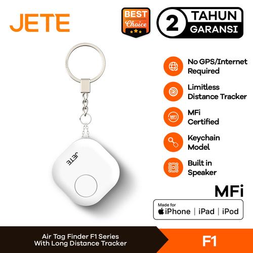Promo JETE F1 Airtag Finder MFI Certified - Garansi Resmi 2 Tahun Tanpa GPS Internet Required ...