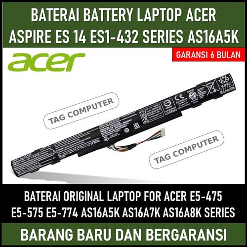 Jual ORIGINAL BATERAI ACER ASPIRE ES 14 ES1-432 SERIES AS16A5K ...