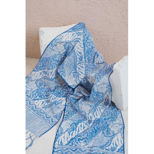Jual BATIK RATU - Scarf Batik TCB Parang Bunga Blue - Jakarta Selatan ...