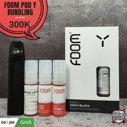 Jual FOOM POD Y ONYX BLACK BUNDLING LIQUID 15ML BY FOOM - ICED TEA ...
