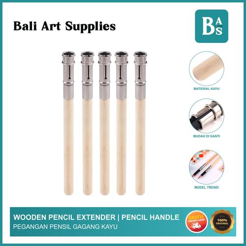 Jual Wooden Pencil Extender | Pencil Handle | Pensil Holder | Sambungan ...