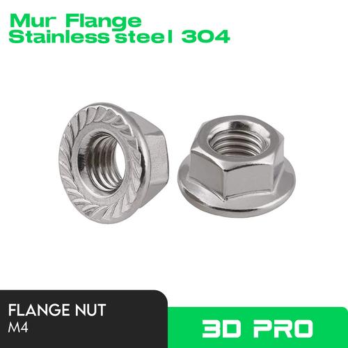 Jual Mur T Flange Nut M4 x 0.70 Mur Topi Stainless Steel 304 aluminium ...