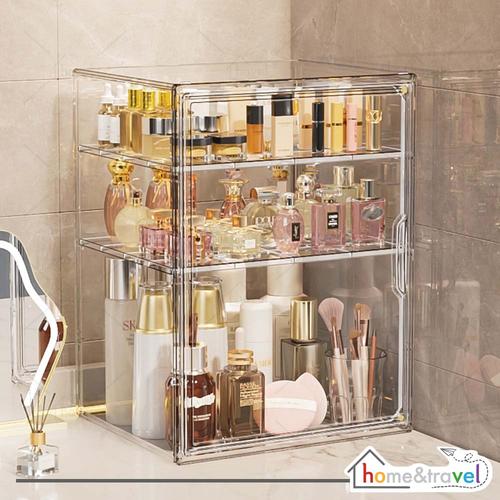 Promo 𝗛𝗢𝗩𝗘𝗟𝗦𝗛𝗢𝗣 Rak Kosmetik Anti Debu Acrylic Transparan Tempat Make ...