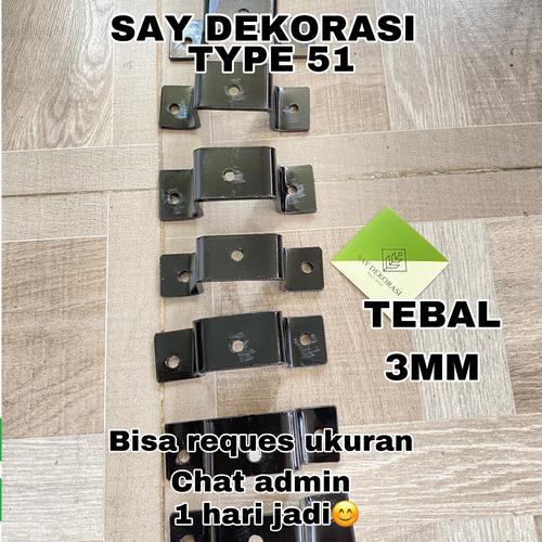 Jual SAY DEKORASI TYPE 51 KLEM BESI HOLLOW UKURAN 2x4 TEBAL 3MM - Kab ...