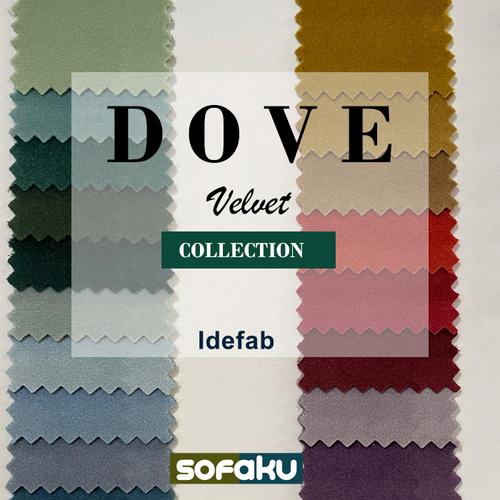 Jual 𝐒𝐎𝐅𝐀𝐊𝐔 : DOVE VELVET Collection Idefab Pro Bahan Kain Premium ...