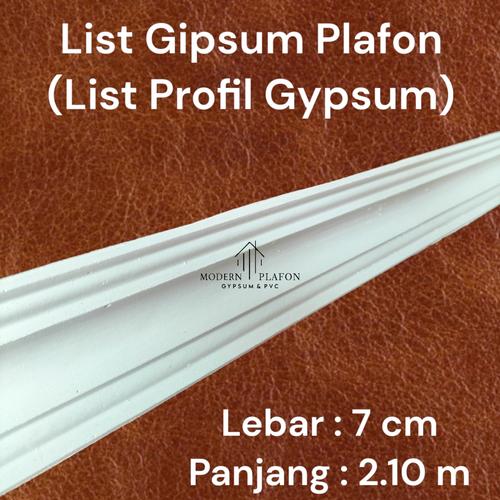 Jual List gipsum motif minimalis polos 7 cm / Lis gypsum plafon modern ...