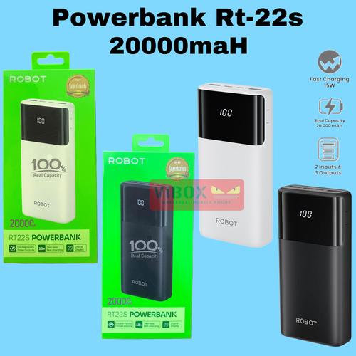 Jual ROBOT Smart Powerbank Fast Charging 20000mAh RT22S 15W 3 Port ...