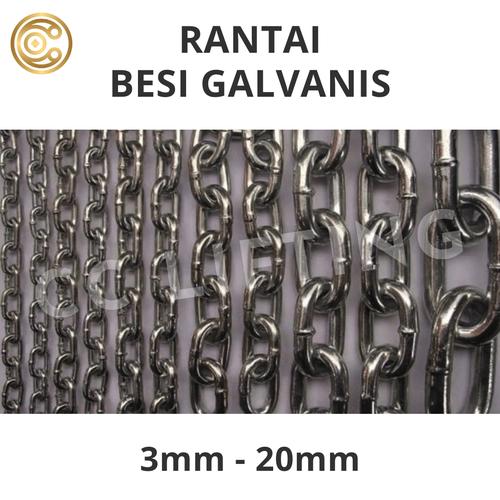 Jual Rantai Besi 3mm Galvanis / 1/8" Galvanized Chain / Rantai Kapal ...