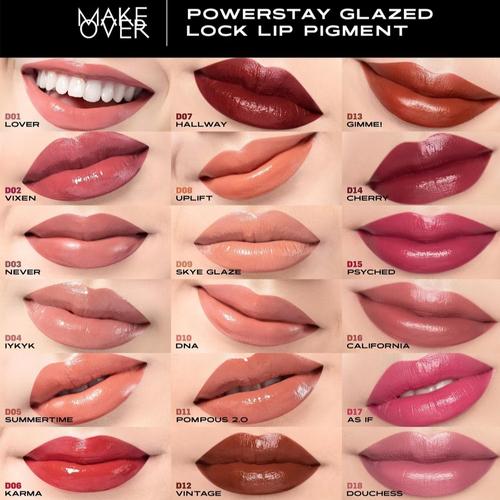 Jual makeover powerstay glazed lock lip pigment - d09 skye glaze ...