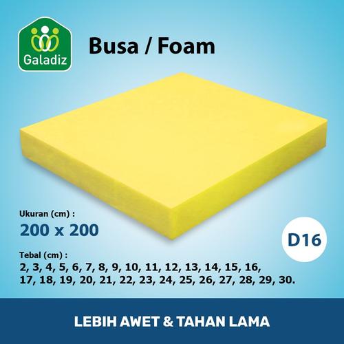 Jual Busa Lembaran (Density 16) 200x200 CM - Busa Kuning - 200x200x6 ...