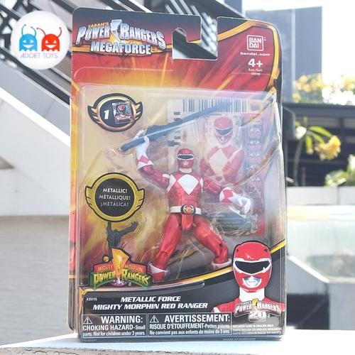 Jual RED RANGER Mighty Morphin Power Rangers METALLIC FORCE Mega Figure ...