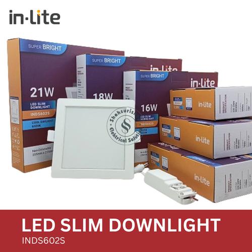 Jual IN-LITE INLITE INDS602S LED SLIM DOWNLIGHT KOTAK INBOW 5,5W 7,5W ...