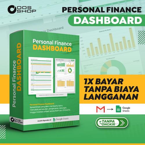 Promo Personal Finance Dashboard Template Laporan Keuangan Otomatis Untuk Mencatat Pemasukan ...