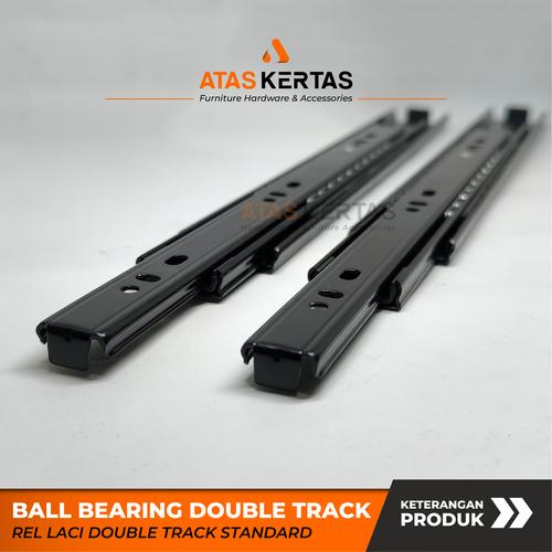 Jual rel laci double track full extension standard ball bearing - 30 cm ...