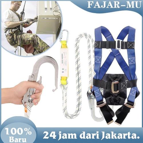Jual Safety Belt Body Harness Full Body Harness Big Hook Full Body Belt ...