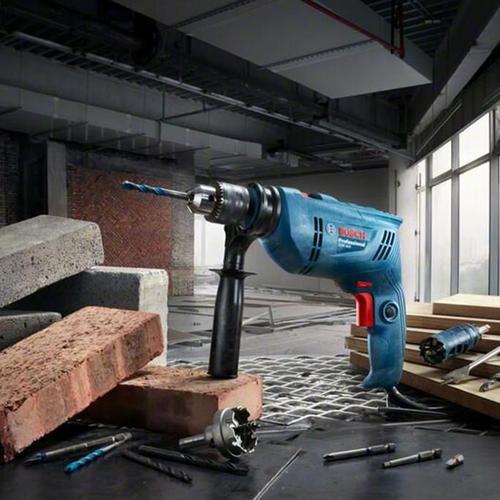 Jual Bosch Bor Impact Listrik + 100 Acc & Kotak Alat 600W 13MM GSB 600 ...