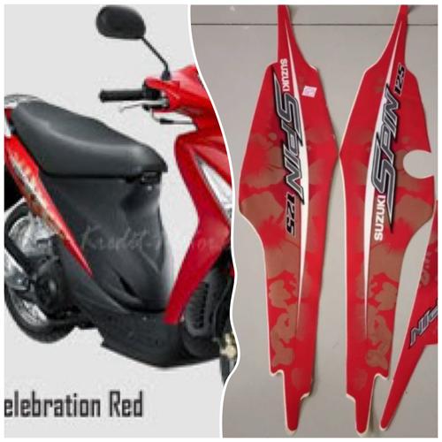 Jual Stiker Striping Lis Body Motor Suzuki Spin 125 Flower Bunga 2007 ...