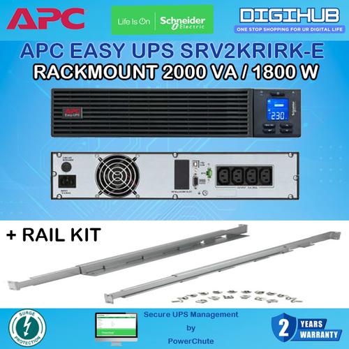 Jual APC Easy UPS On-Line SRV2KRIRK-E 2000VA/1800W Rackmount 2U With Rail Kit - Jakarta Utara ...