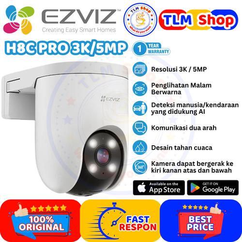 Jual EZVIZ H8C Pro 3K 5MP Smart Home Wifi IP Camera CCTV Outdoor Pan ...