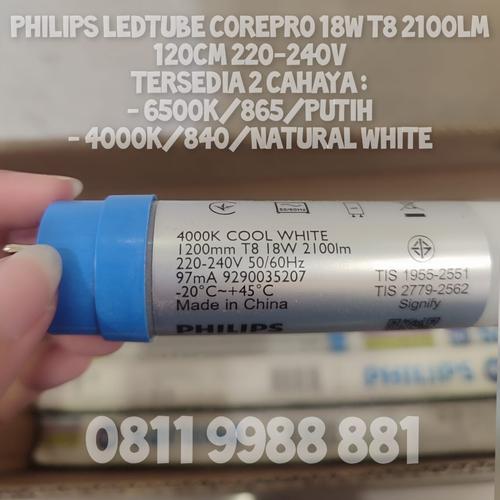 Jual PHILIPS CorePro LEDtube HO 1200mm 18W T8 AP 2100lm - TL LED Essential - 6500k - Jakarta ...