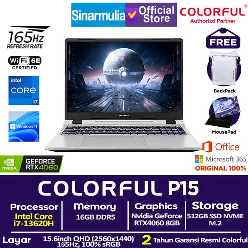 Promo Laptop Gaming COLORFUL EVOL P15-23 i7-13620H RTX4060 512GB SSD ...