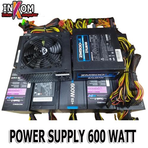 Promo Power Supply PC / Gaming PSU 600W Merk Campur Murah - PSU 600W ...