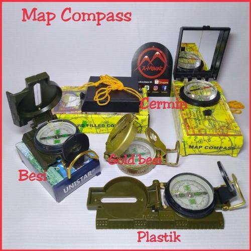 Jual Pilihan Kompas Bidik Besi Plastik Kompas Peta Cermin Penggaris Map ...
