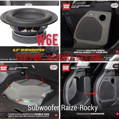 Jual Subwoofer PNP Cello 6inch Toyota Raize 2021-Daihatsu Rocky 2021 ...