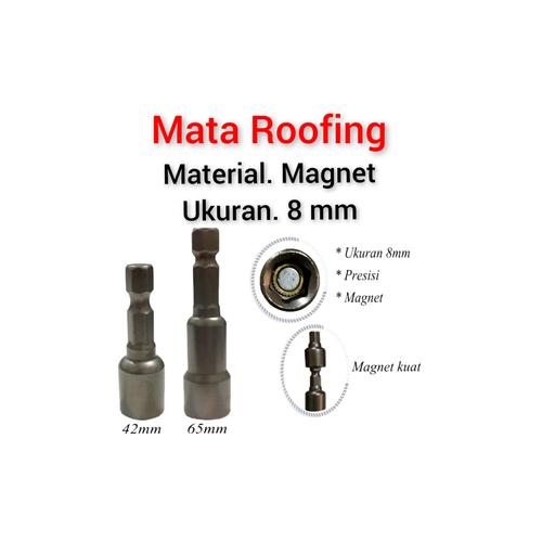 Jual Mata Roofing Magnet Kunci Sok Baut Sekrup Baja Ringan 8mm Matabor Ruping Skrup Bor Socket ...