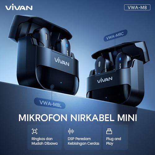 Jual VIVAN Wireless Microphone Mic VWA-M8 Android & iPhone | High ...