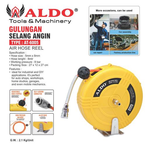 Jual GULUNGAN SELANG ANGIN AT-6005 / AIR HOSE REEL / SELANG KOMPRESOR ...