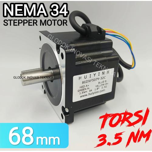 Jual Motor stepper steper 86 nema 34 nema34 CNC Router 2 phase 1.8 ...