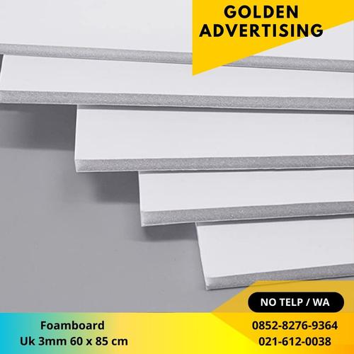 Jual Foamboard Ukuran 3mm 60 x 85 cm - Jakarta Barat - Golden Advertising | Tokopedia