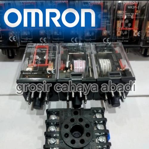 Jual relay omronn mk2p 220vac 8 kaki 10A set socket/relay omronn/relay mk2p - Jakarta Barat ...
