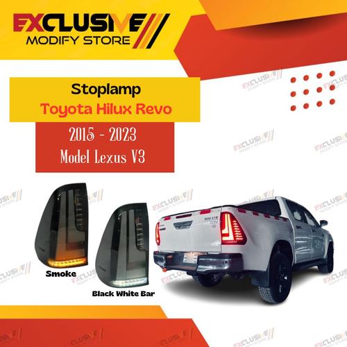 Jual TOYOTA HILUX REVO 2015-2023 STOPLAMP MODEL LEXUS V3 CEREMONY FULL ...