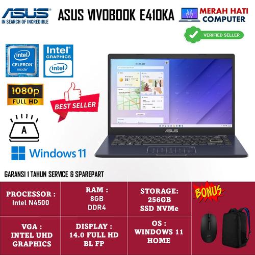 Jual Asus Vivobook Go 14 E410KA Intel N4500 8Gb ddr5 512Gb Ssd Fhd ...