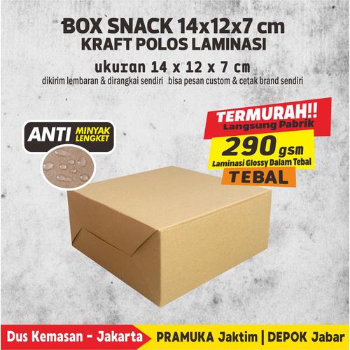 Jual SNACK BOX 14X12X7 KRAFT POLOS LAMINASI - Jakarta Timur - Dus ...