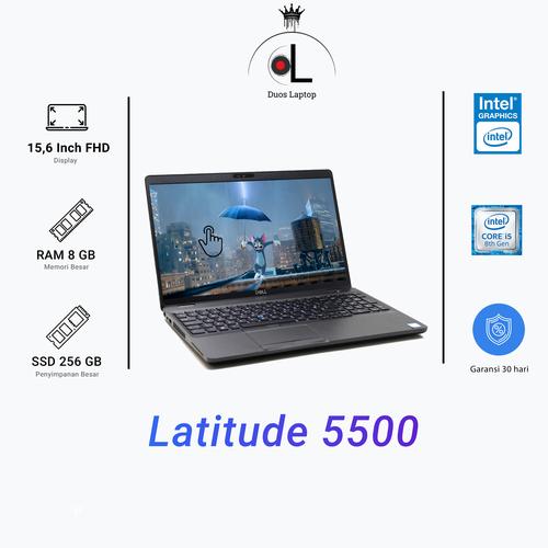 Jual Dell Inspiron 5500 | Core I5 Gen 8| layar 15,6 Inch | Ram 16GB SSD ...