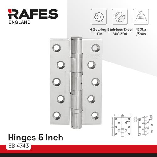 Jual ENGSEL PINTU RAFES - ENGSEL 5 INCH - STAINLESS STEEL SUS 304 - EB ...
